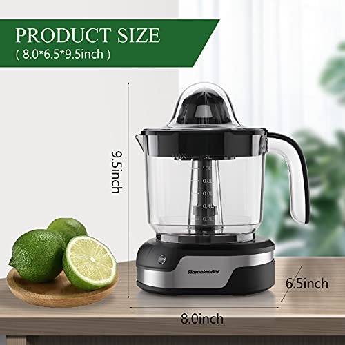 Homeleader Electric Citrus Juicer, Lemon Squeezer with Powerful Motor and LED Working Lamp, Orange Juicer for Grapefruits, Orange and Lemon