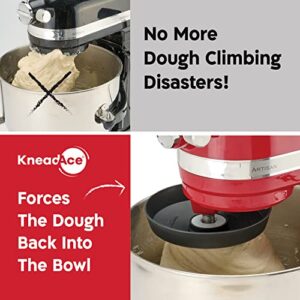 KneadAce Spiral Dough Hook Shield For kitchenaid Mixer-Prevents Dough from Clogging Your Bowl Lift Mixer- Mess Free Mixer Accessory Compatible With KitchenAid Dough Hook. For Kitchenaid Attachments