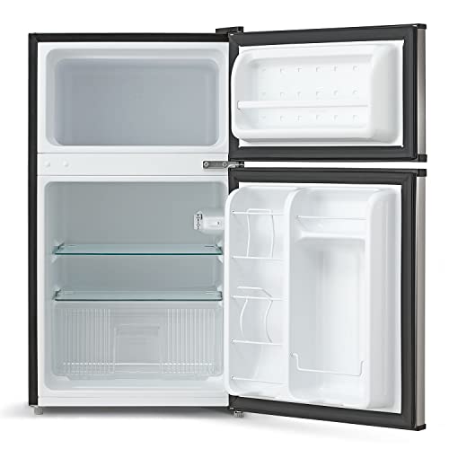 Midea WHD-113FSS1 Compact Refrigerator, 3.1 cu ft, Stainless Steel