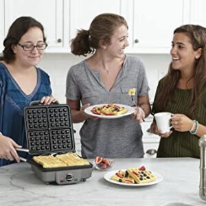 Cuisinart WAF-300P1 Belgian Waffle Maker with Pancake Plates, Brushed Stainless