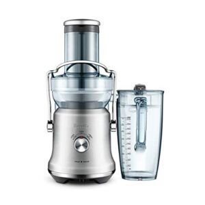 breville juice fountain cold plus juicer, bje530, brushed stainless steel