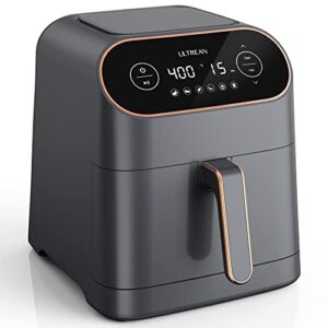 ultrean air fryer, 9 quart 6-in-1 electric hot xl airfryer oven oilless cooker, large family size lcd touch control panel and nonstick basket, etl certified, 1750w