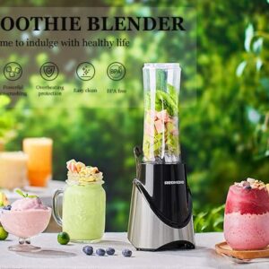 REDMOND Personal Blender for Shakes and Smoothies, Powerful Smoothie Blender with 6-point Stainless Steel Blade 2 x Travel Cups 20oz Pulse Technology BPA-Free