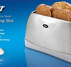 Oster Long Slot 4-Slice Toaster, Stainless Steel (TSSTTR6330-NP)