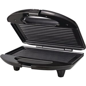 brentwood panini press and sandwich maker non-stick, 9.75″ x 9.75″ x 3.75″, black