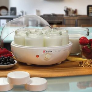 Euro Cuisine YM80 Yogurt Maker,White 9.6 Inch