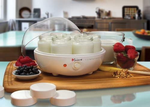 Euro Cuisine YM80 Yogurt Maker,White 9.6 Inch