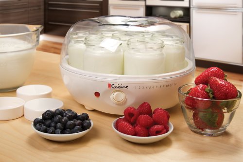 Euro Cuisine YM80 Yogurt Maker,White 9.6 Inch