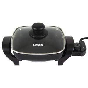 nesco, black, es-08, electric skillet, 8 inch, 800 watts