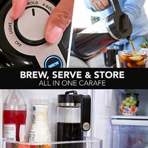 VINCI Express Cold Brew Patented Electric Coffee Maker Cold Brew in 5 Minutes, 4 Brew Strength Settings & Cleaning Cycle, Easy to Use & Clean, Glass Carafe, 1.1 Liter (37 Fl Ounces)