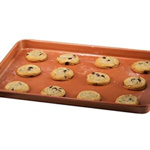 Gotham Steel Ultra Non stick Baking Sheet, Large Baking Sheet for Oven, Large Cookie Sheet for Baking, Heavy Duty Bake Pan and Dishwasher Safe Sheet Pan, Full Sized Baking Tray - 17.7” x 12.7”