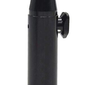 iSnuff Snuff Bullet Sniffer Snorter Dispenser (Metal) Black Amsterdam Style - Leak-Proof Storage Bottle Rocket Bullet