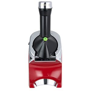 Yonanas 988RD Deluxe Vegan, Dairy-Free Frozen Fruit Soft Serve Maker, Includes 75 Recipes, 200 W, Red