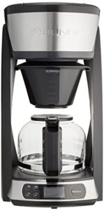 bunn heat n brew programmable coffee maker, 10 cup, stainless steel