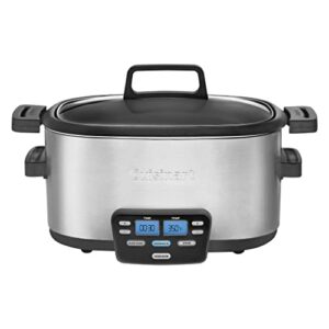 cuisinart msc-600 3-in-1 cook central 6-quart multi-cooker: slow cooker, brown/saute, steamer