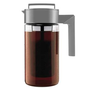 takeya patented deluxe cold brew coffee maker, 1 qt, stone