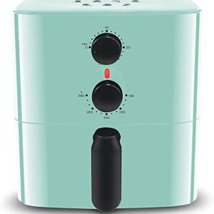 Elite Gourmet EAF-3218BL Personal 1.1Qt Compact Space Saving Electric Hot Air Fryer Oil-Less Healthy Cooker, Timer & Temperature Controls