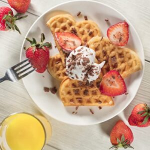 Heart Waffle Maker - Makes 5 Heart-Shaped Waffles - Non-Stick Baker for Easy Cleanup, Electric Waffler Griddle Iron w Adjustable Browning Control- Special Breakfast for Loved Ones or Mothers Day Gift