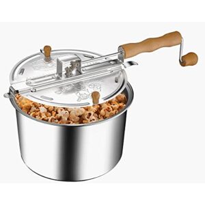 great northern popcorn 83-dt5676 popcorn machine, 6 quart, silver