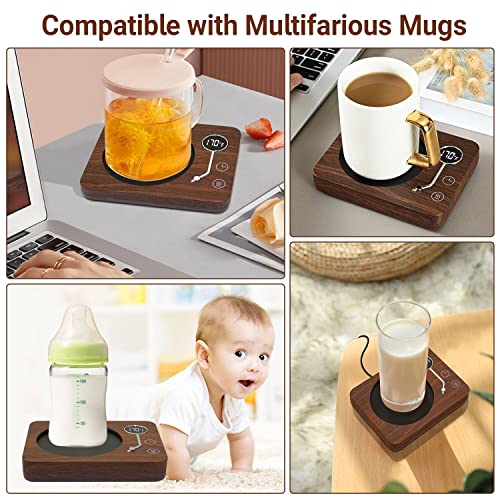 Coffee Mug Warmer, CEROBEAR Mug Warmer for Desk 3 Temperature Control 131℉/149℉/170℉, Cup Warmer with Auto Shut Off for Coffee Milk Tea Beverage