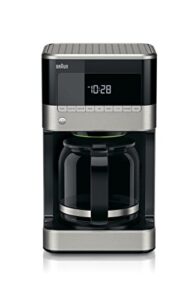 braun brew sense drip coffee maker, 12 cup, black