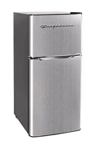 frigidaire efr451 2 door refrigerator/freezer, 4.6 cu ft, platinum series, stainless steel, double