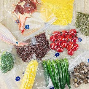 Vacuum Sealer Zipper Bags Sous Vide bags for food BPA Free Reusable Resealable with Air Valve Double Layers Food Storage 3 Sizes15 Pcs