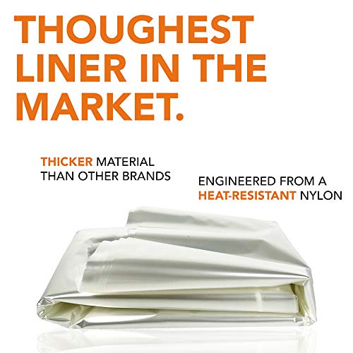 Heavy-duty Crockpot Liners BPA-free Made in the USA, 8 Liners 13"x21", Bags Fit 3-6.5 Quart Oval and Round Slow Cooker