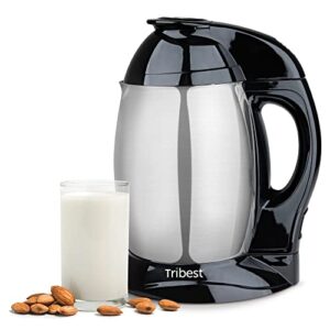 tribest sb-130 soyabella, automatic soy milk and nut milk maker machine, stainless steel large