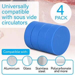 [4 pack] Sous Vide Magnets to Keep Bags Submerged and In Place - Sous Vide Accessories to Stop Floating Bags and Undercooking - Great Alternative to Sous Vide Weights, Balls, Clips, and Racks