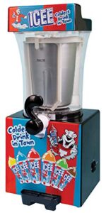 iscream genuine icee brand counter-top sized icee slushie maker – spins your pre-chilled ingredients with your ice into icee slushies!