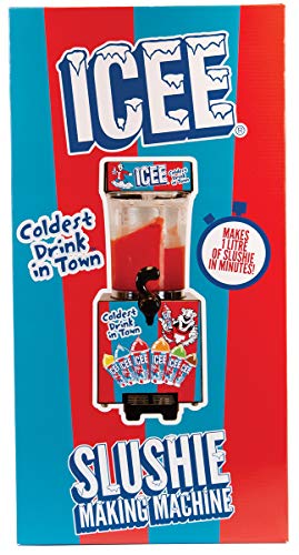 iscream Genuine ICEE Brand Counter-Top Sized ICEE Slushie Maker - Spins Your Pre-Chilled Ingredients with Your Ice into ICEE Slushies!