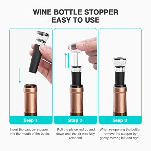 mafiti Wine Bottle Opener Stopper Electric Automatic Wine Corkscrew Christmas Gifts Set