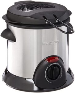 presto 05470 stainless steel electric deep fryer, silver