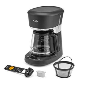 mr. coffee 12 cup dishwashable coffee maker with advanced water filtration & permanent filter