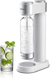 philips sparkling water maker soda maker soda streaming machine for carbonating with 1l carbonating bottle, seltzer fizzy water maker, compatible with any screw-in 60l co2 carbonator(not included)