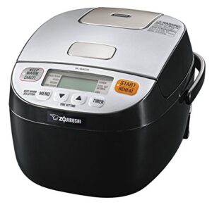 zojirushi 612252-nl-bac05sb micom rice cooker and warmer, silver black