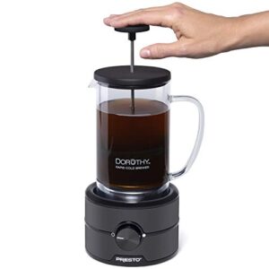 Presto 02937 Dorothy™ Electric Rapid Cold Brewer - Cold brew at home in 15 minutes - No more waiting 12 to 24 hours.