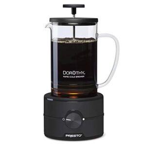 Presto 02937 Dorothy™ Electric Rapid Cold Brewer - Cold brew at home in 15 minutes - No more waiting 12 to 24 hours.