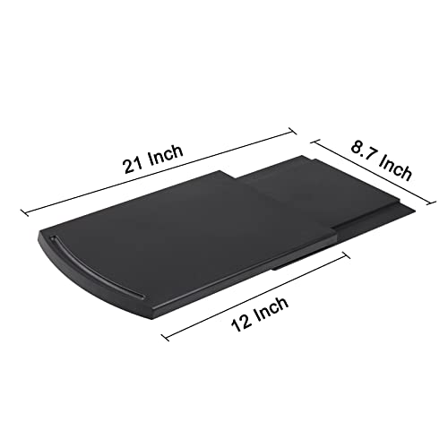 Kitchen Appliance Sliding Tray, Bruvoalon Coffee Slider, Sliding Tray for Coffee Maker, Kitchen Aid Mixer, Blenders and Air Fryer, Appliance Slider for Coutertop with Rolling Wheels (1 Pack)