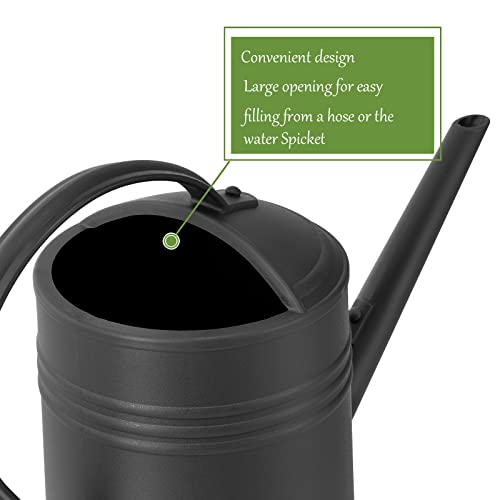 OKREK Watering Can Indoor Watering Cans for House Plants, Small Watering Can Indoor Plants, Plant Watering Can for Outdoor Plants Garden Flower (1/2 Gallon, Black)