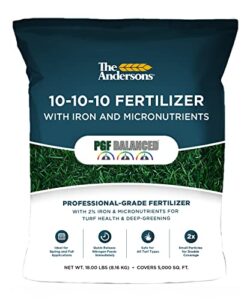 the andersons pgf balanced 10-10-10 fertilizer with micronutrients and 2% iron (5,000 sq ft)