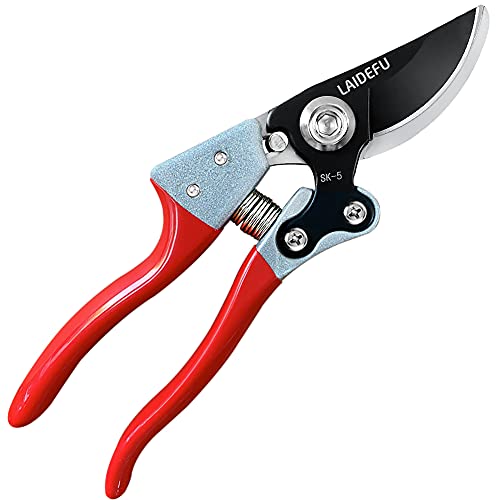 Garden Shears, Pruning Shears for Gardening Heavy Duty with Rust Proof Stainless Steel Blades, Garden Clippers Best Hand Pruners Ergonomic Gardening Tools