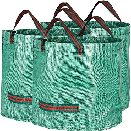 GardenMate 3-Pack 16 Gallons Reusable Garden Waste Bags (H15, D18 inches) - Yard Waste Bags