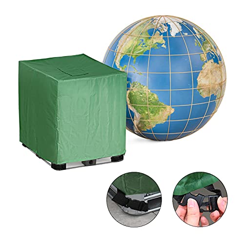 Green 275 Gallon IBC Tote Cover Sunshade Water Proof Protective Hood 1000 L Garden Rain Water Tank