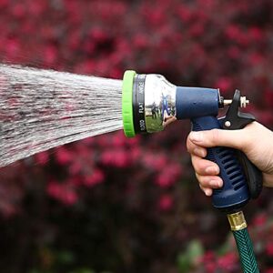 Twinkle Star Heavy Duty Garden Pattern Nozzle, Fits All Standard Garden Hoses, 9 Adjustable Patterns Water Jet Pistol Grip Trigger - for Car Wash, Patio Cleaning, Watering Lawn/Garden, Shower Pets