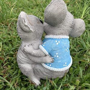 Handsider Garden Statues Koala, Outside Art Decor Koala Bear Figurines for Home Yard Lawn Indoor Outdoor, Animal Sculpture Ornaments