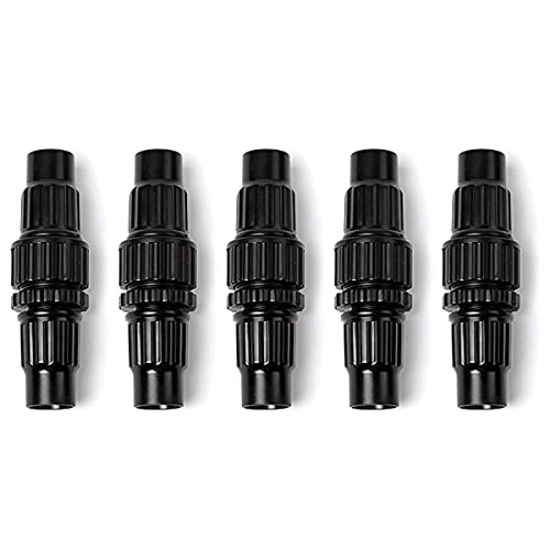 Hanobo 5 Sets Garden Water Hose Expandable Connectors Garden Repair Kit Faucet Adapter Water Hose Connectors Standard 3/4 Inch GHT with Rubber Washer