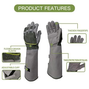 Treedeng Rose Pruning Gloves Long Gardening Gloves Thorn Proof with Forearm Protection for Women