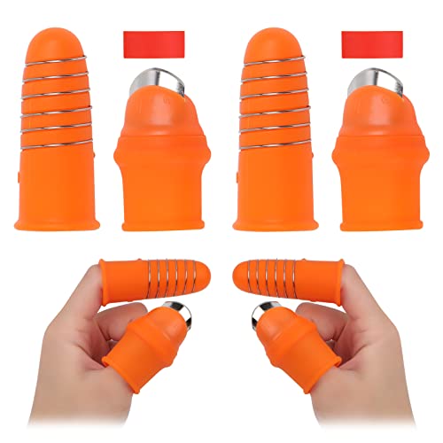 OFNMY 2 Pack Garden Silicone Thumb Knife Separator Finger Knife Harvesting Plant Knife Plant Gardening Gifts Trim Garden Vegetable Gardening Tools(Large Silicone Thumb Knife)